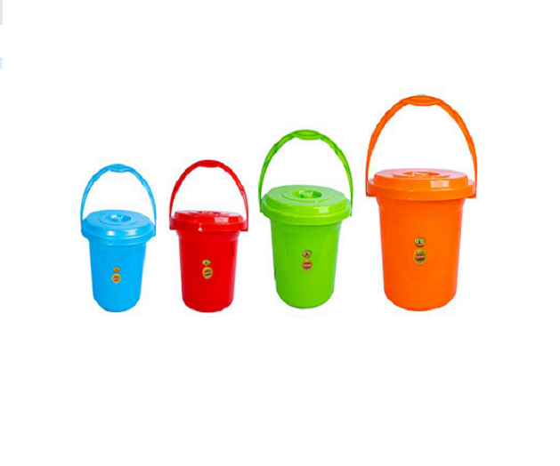 Buy Diamond Plastic Bucket with lid (7ltr/10ltr/14ltr/17ltr) - ewaymart ...