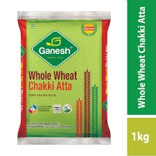Buy Ganesh Whole Wheat Chakki Atta_1kg - ewaymart.co.in